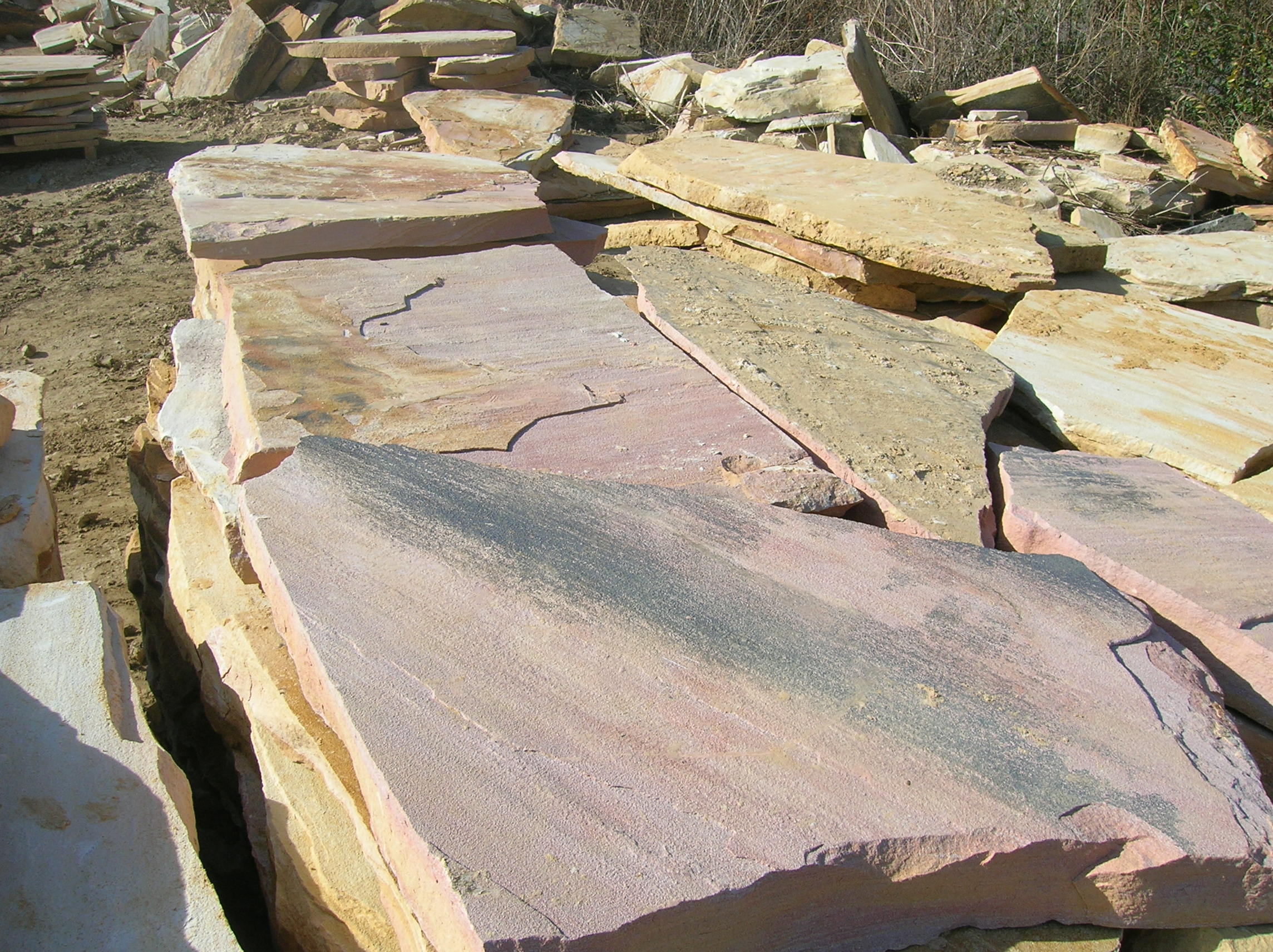 Pink and Tan Flagstone